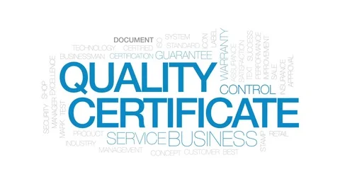 Quality certificate animated word cloud,... | Stock Video | Pond5