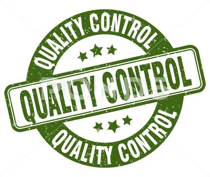 Quality control stamp. quality control label. round grunge sign ...