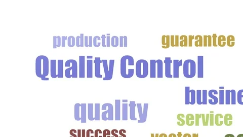 Quality Control Word Cloud Animated Isol... | Stock Video | Pond5