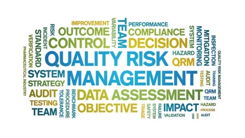 Quality Risk Management animated word cl... | Stock Video | Pond5