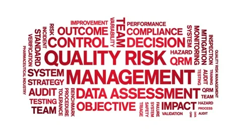 Quality Risk Management animated word cl... | Stock Video | Pond5