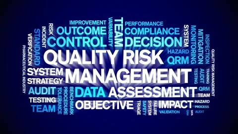 Quality Risk Management animated word cl... | Stock Video | Pond5