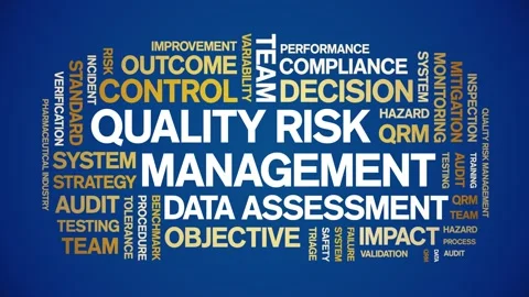 Quality Risk Management animated word cl... | Stock Video | Pond5