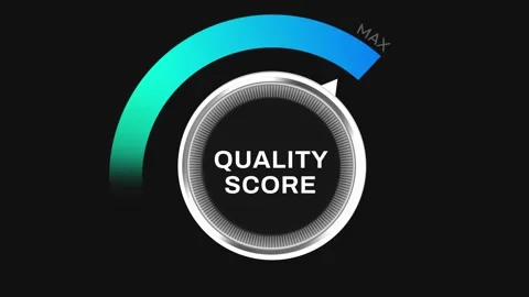 Quality Score meter in node shape turnin... | Stock Video | Pond5