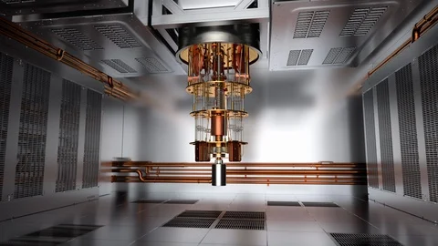 Quantum Computer installation 4K | Stock Video | Pond5