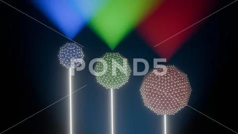 Quantum Dot Color Emission Depends on Size 3D Rendering ~ Clip Art ...