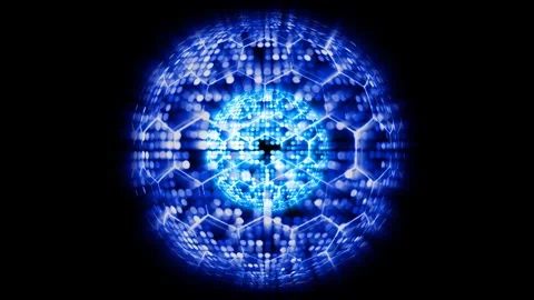 quantum futuristic computer animation ab... | Stock Video | Pond5