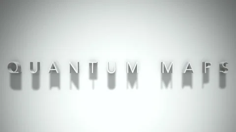 quantum maps 3D title animation white te... | Stock Video | Pond5