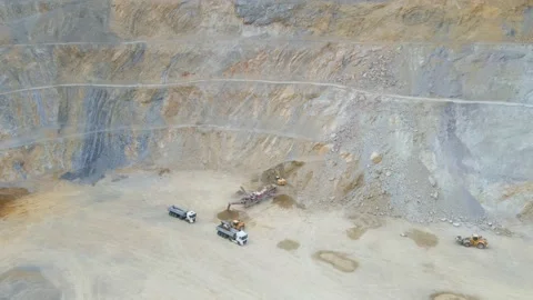 Quarry mining site, industrial work clea... | Stock Video | Pond5