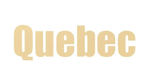 Quebec Animated Word Cloud Isolated On W... | Stock Video | Pond5