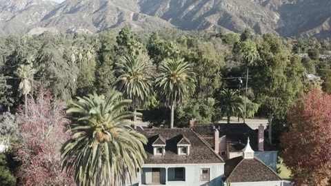 Queen Anne Style Home With A Mountain Ba... | Stock Video | Pond5