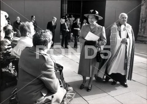 The Queen Attends A Service Of Dedication Of The Roof And Vaults Of The ...