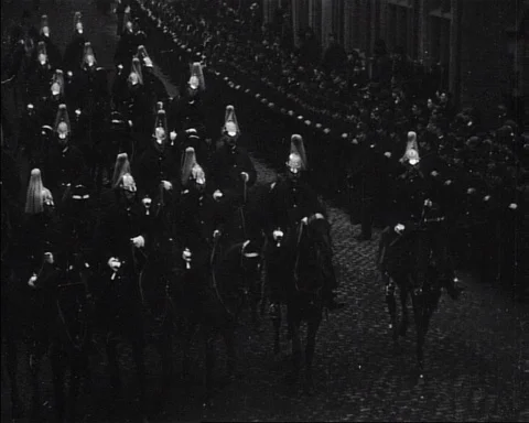 Queen Victoria funeral cavalry processio... | Stock Video | Pond5