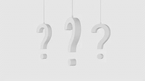 Question mark animation with alpha chann... | Stock Video | Pond5