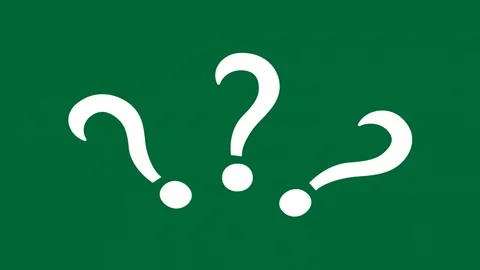 Question Mark Green Screen Stock Video Footage | Royalty Free Question ...