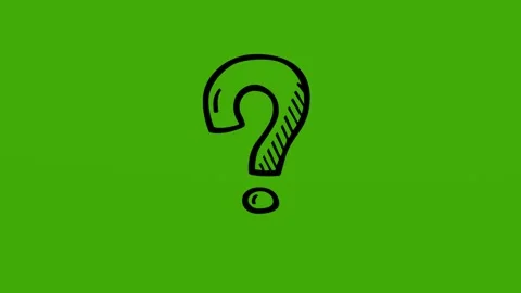 Question Mark Green Screen Stock Video Footage | Royalty Free Question ...