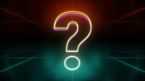 Question mark animation retro background | Stock Video | Pond5
