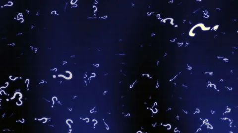 Question mark blue background with grid ... | Stock Video | Pond5