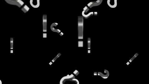 Question Mark Falling Down 1 | Stock Video | Pond5