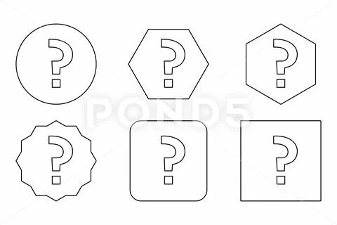 Question mark, FAQ sign, Help symbol, vector mark symbols. Black ...