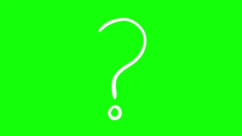 Question Mark green screen | Stock Video | Pond5