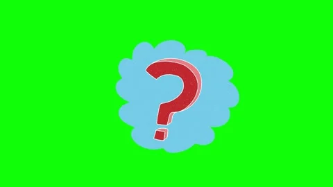 question mark hand drawn green screen. f... | Stock Video | Pond5