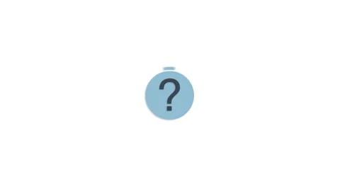 question Mark help answer icon animation... | Stock Video | Pond5