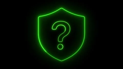 Question mark icon animated on a black b... | Stock Video | Pond5