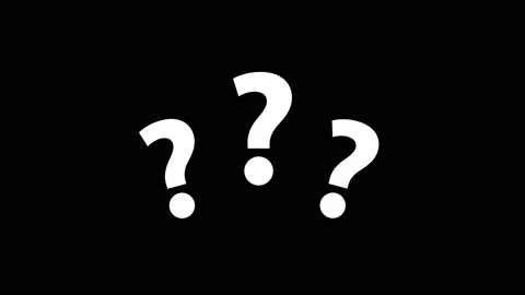 question mark icon animation on black ba... | Stock Video | Pond5