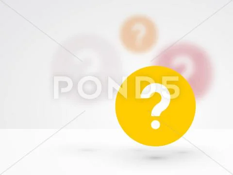 Question mark icon on a background blur: Graphic #53306501