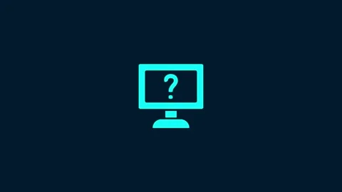 question mark icon. computer icon with q... | Stock Video | Pond5