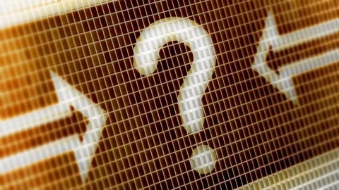 Question Mark icon on the Screen. 4K Res... | Stock Video | Pond5