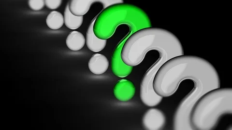 Question mark. Looping footage has 4K re... | Stock Video | Pond5