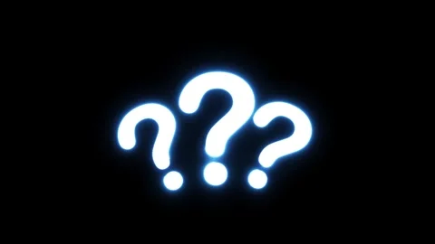 question mark neon animated question mar... | Stock Video | Pond5