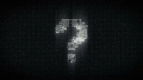 Question Mark On old television screen i... | Stock Video | Pond5
