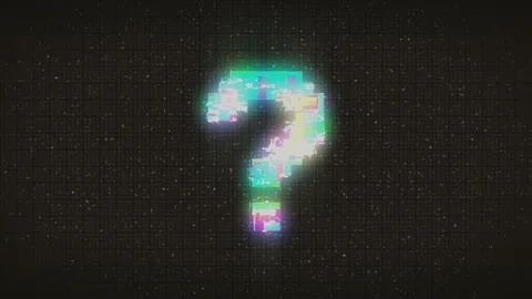 Question Mark On old television screen i... | Stock Video | Pond5