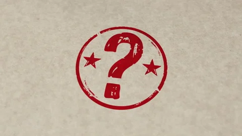 Question mark quest and answers stamp an... | Stock Video | Pond5