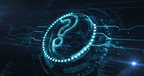 Question mark search and quest symbol di... | Stock Video | Pond5