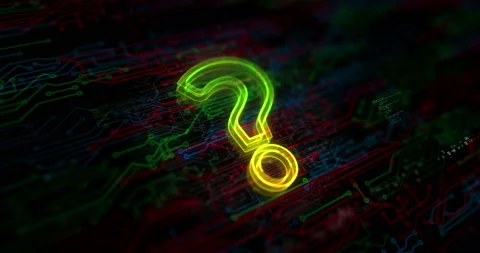 Question mark search and quest symbol di... | Stock Video | Pond5