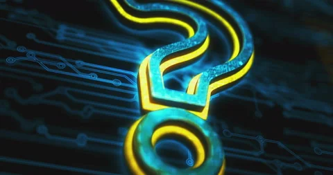 Question mark search and quest symbol di... | Stock Video | Pond5