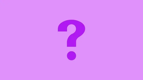 Question mark shape icon purple color an... | Stock Video | Pond5