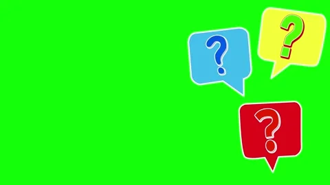 Question Mark Speech Bubbles Pop Up with... | Stock Video | Pond5