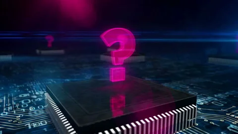 Question mark symbol 3d animation | Stock Video | Pond5