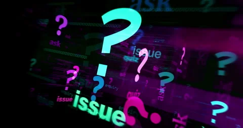 Question mark symbol seamless loop | Stock Video | Pond5