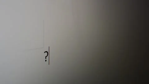question mark symbol sign on computer's ... | Stock Video | Pond5