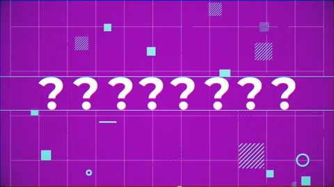 Question Mark Text with Colorful Shape B... | Stock Video | Pond5
