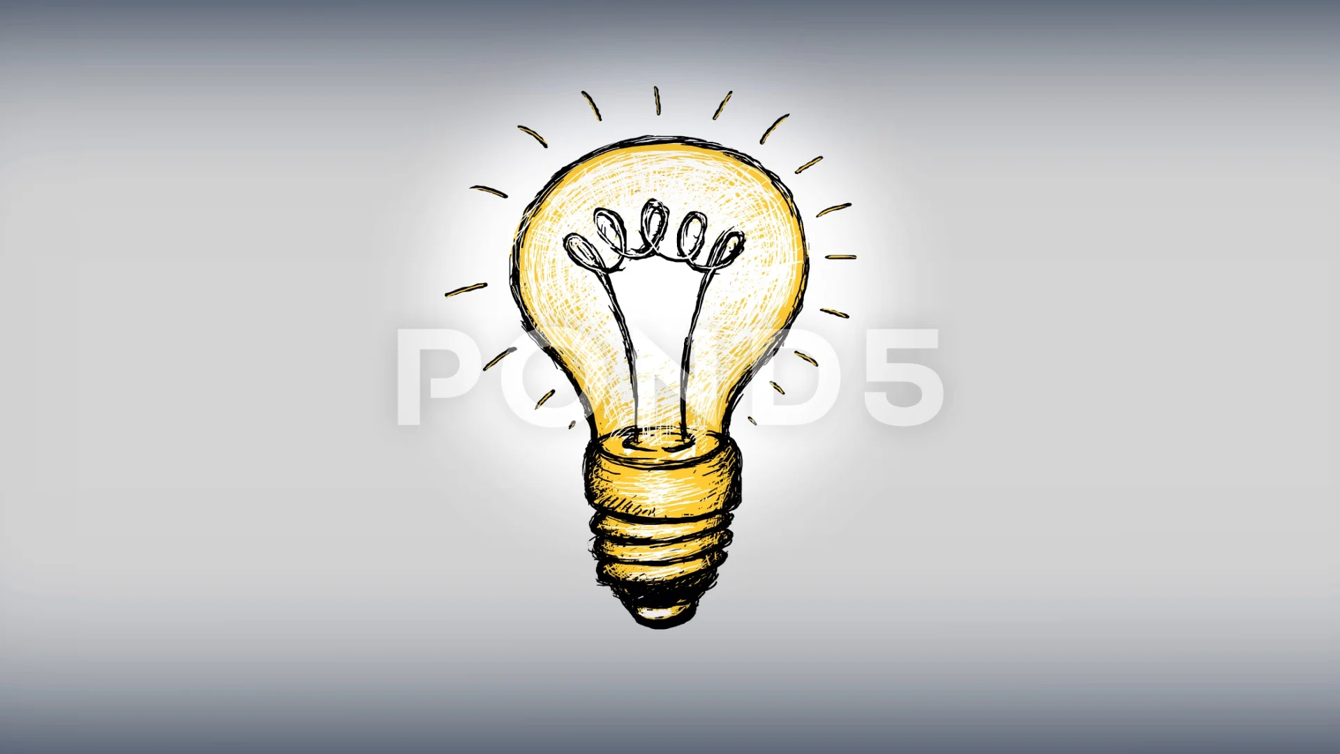 Fluorescent Light Bulb Question Mark