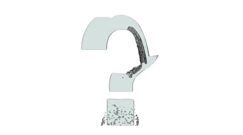 Question Mark of Water | Stock Video | Pond5