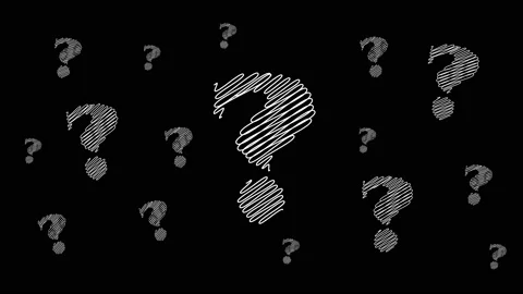 Question marks animated illustration scr... | Stock Video | Pond5