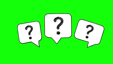 Question marks animation green screen, P... | Stock Video | Pond5